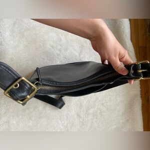 Coach | Bags | Coach Vintage Legacy Zip Black Handbag Shoulder ...